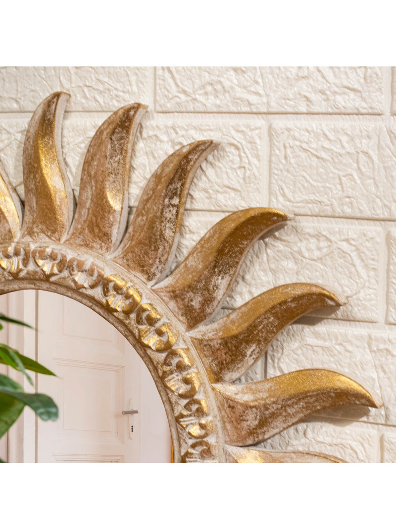 ESPEJO SOL WHITE GOLD