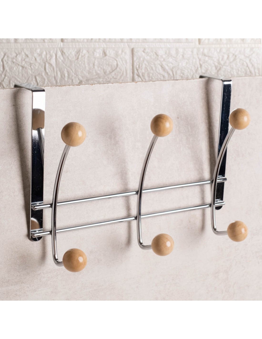 PERCHERO P/PUERTA 3 GANCHOS